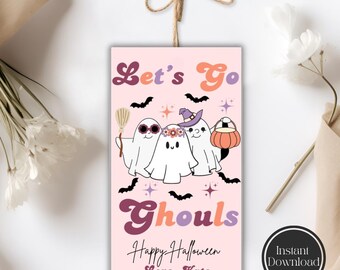 Editable Printable Halloween Party Treat Bag Gift Tags - Monster ...