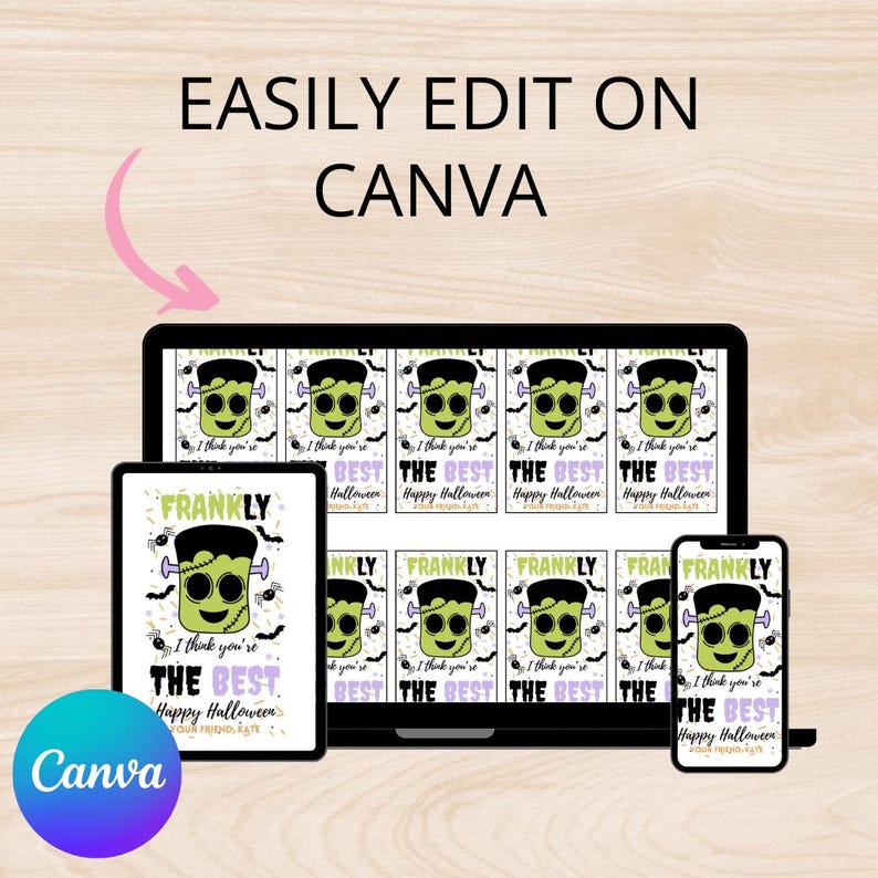 Editable Printable Halloween Party Treat Bag Gift Tags - Monster ...