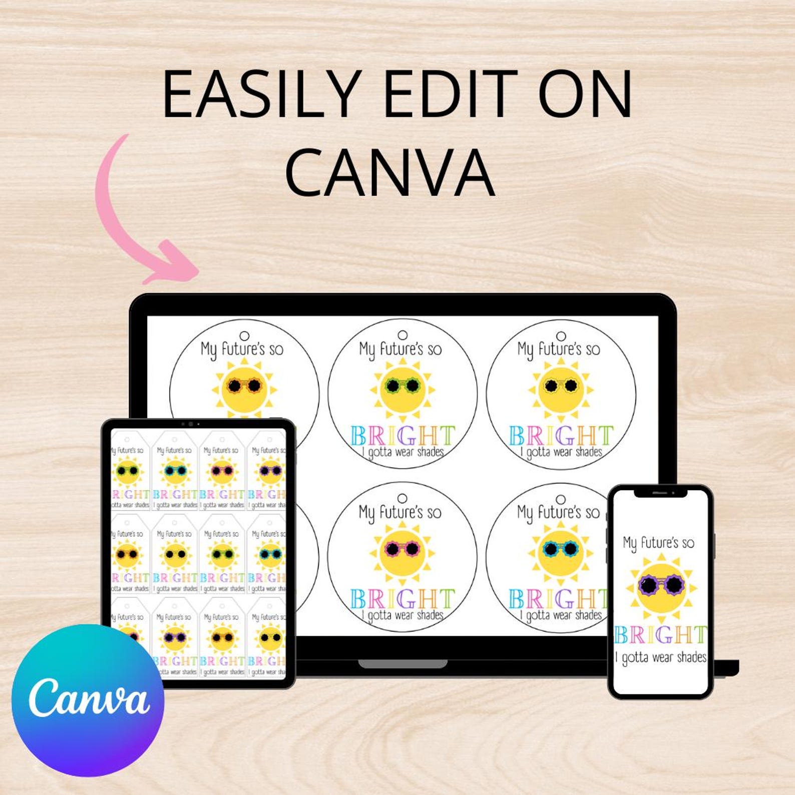 Back to School Gift Tags, My Future is Bright, Welcome Back, First Day ...