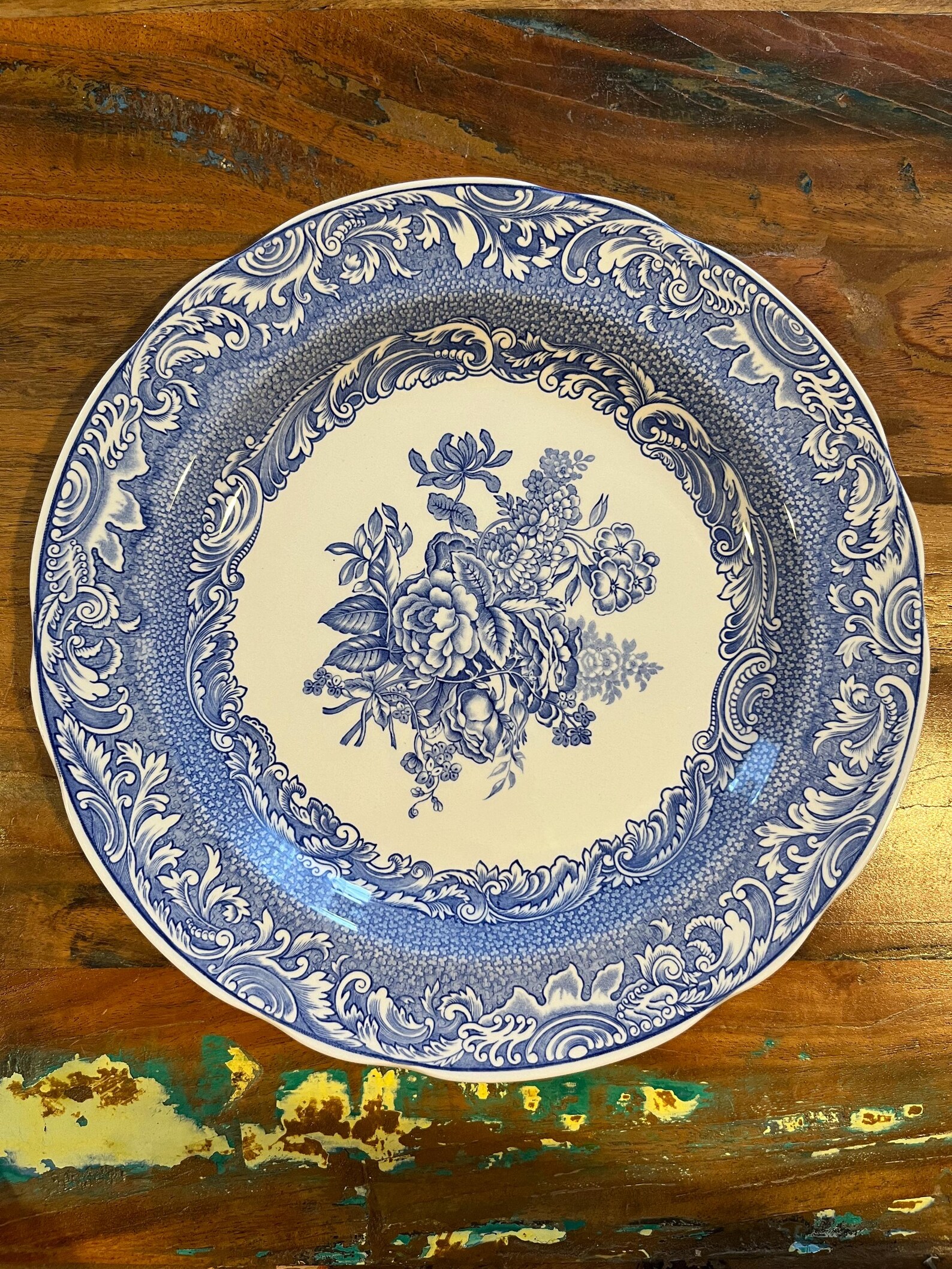 Spode Blue & White Dinner Plate - Etsy