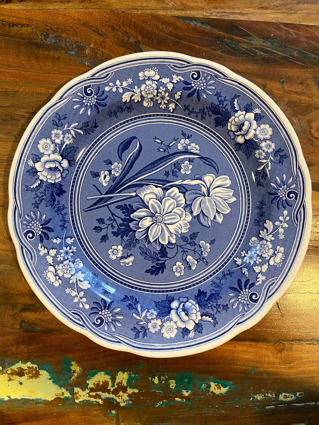 Spode Blue & White Dinner Plate - Etsy
