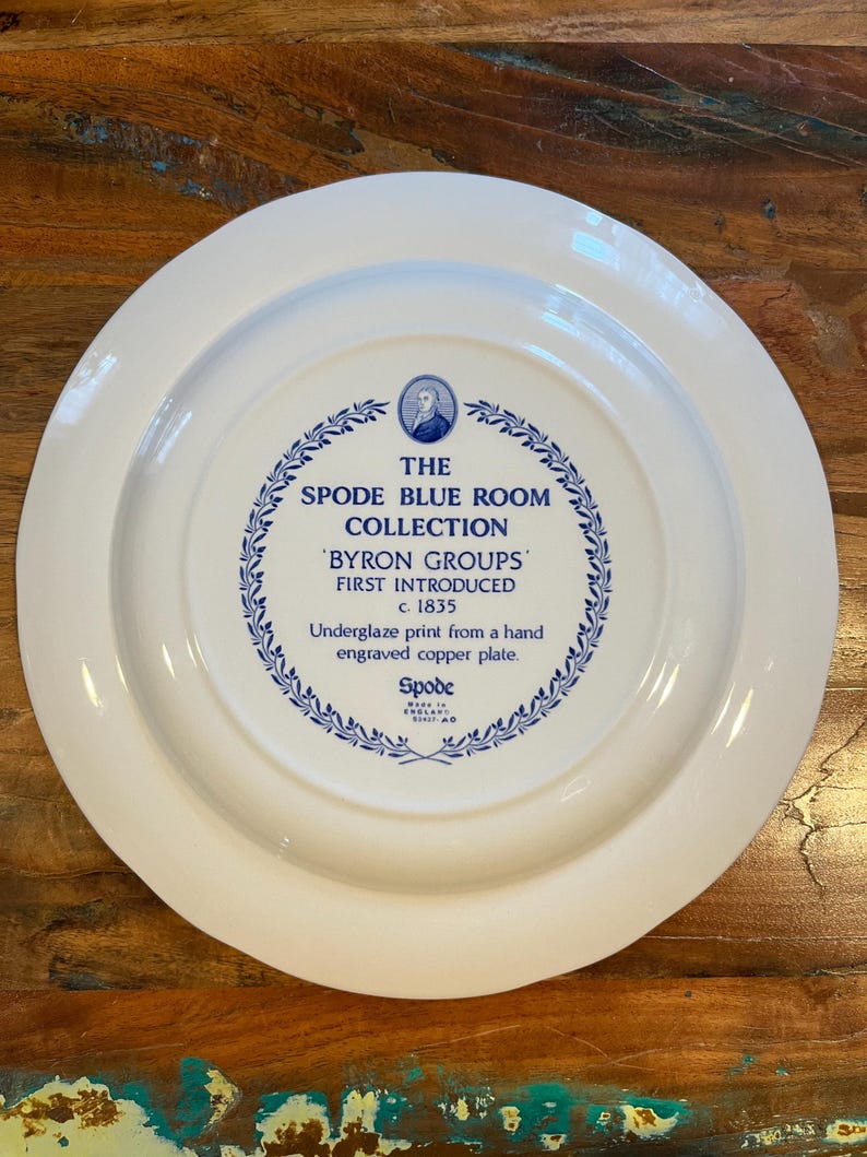 Spode Blue & White Dinner Plate - Etsy
