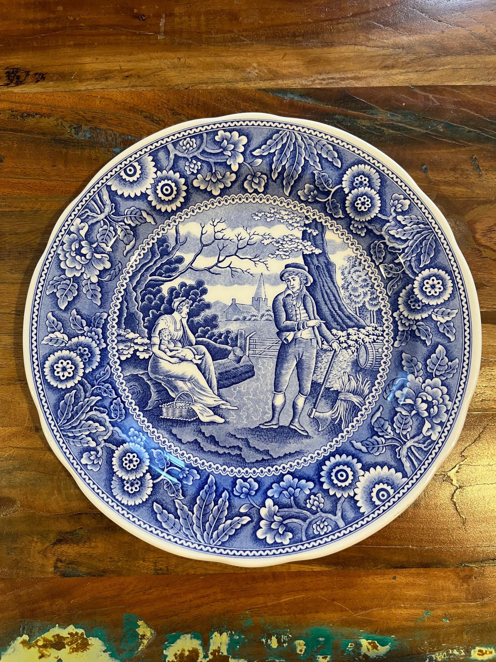 Spode Blue & White Dinner Plate - Etsy