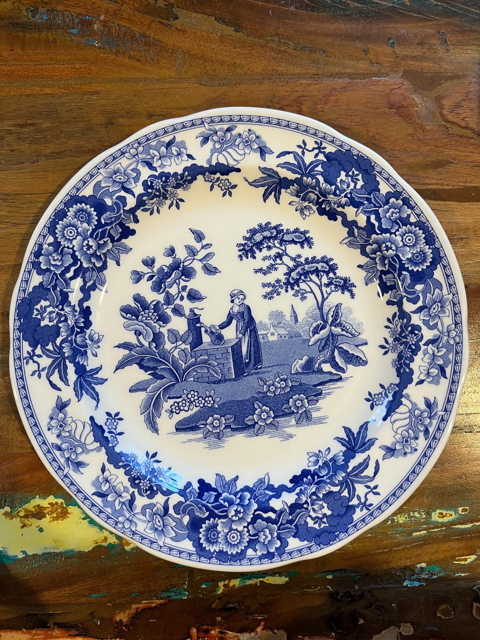 Spode Blue & White Dinner Plate - Etsy