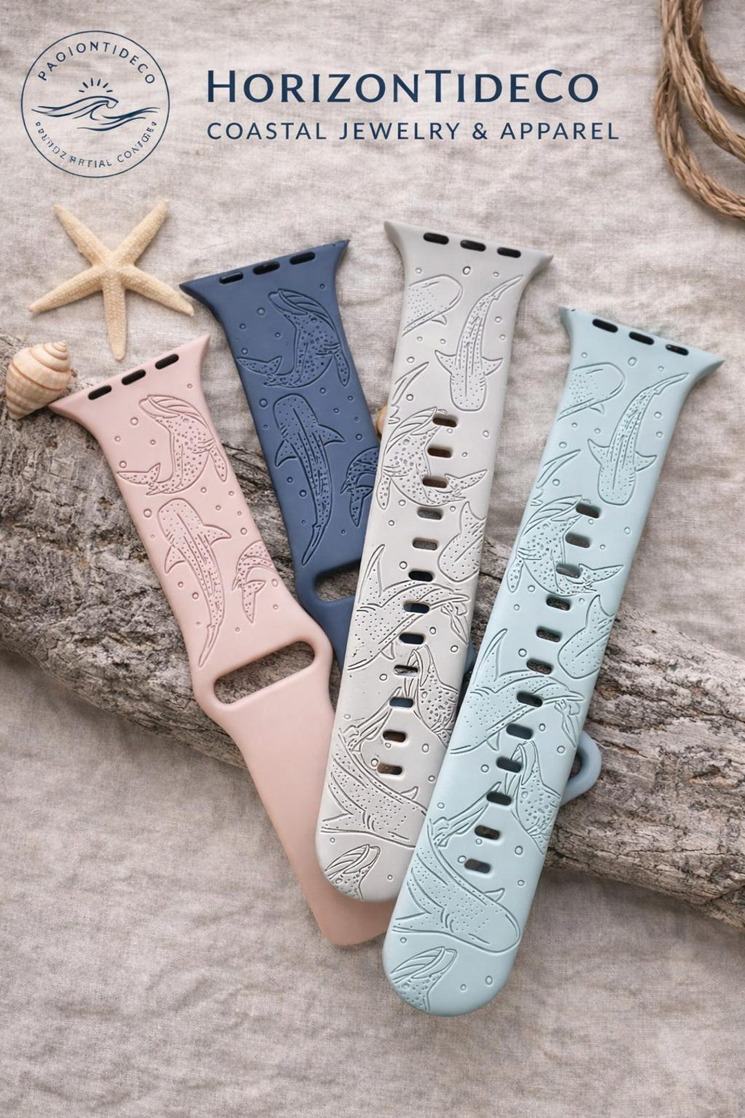Whale Shark Apple Watch Strap - Ocean Silicone Watch Band - Etsy