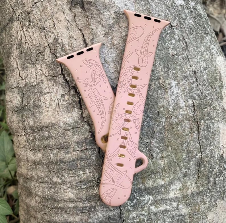 Whale Shark Apple Watch Strap - Ocean Silicone Watch Band - Etsy