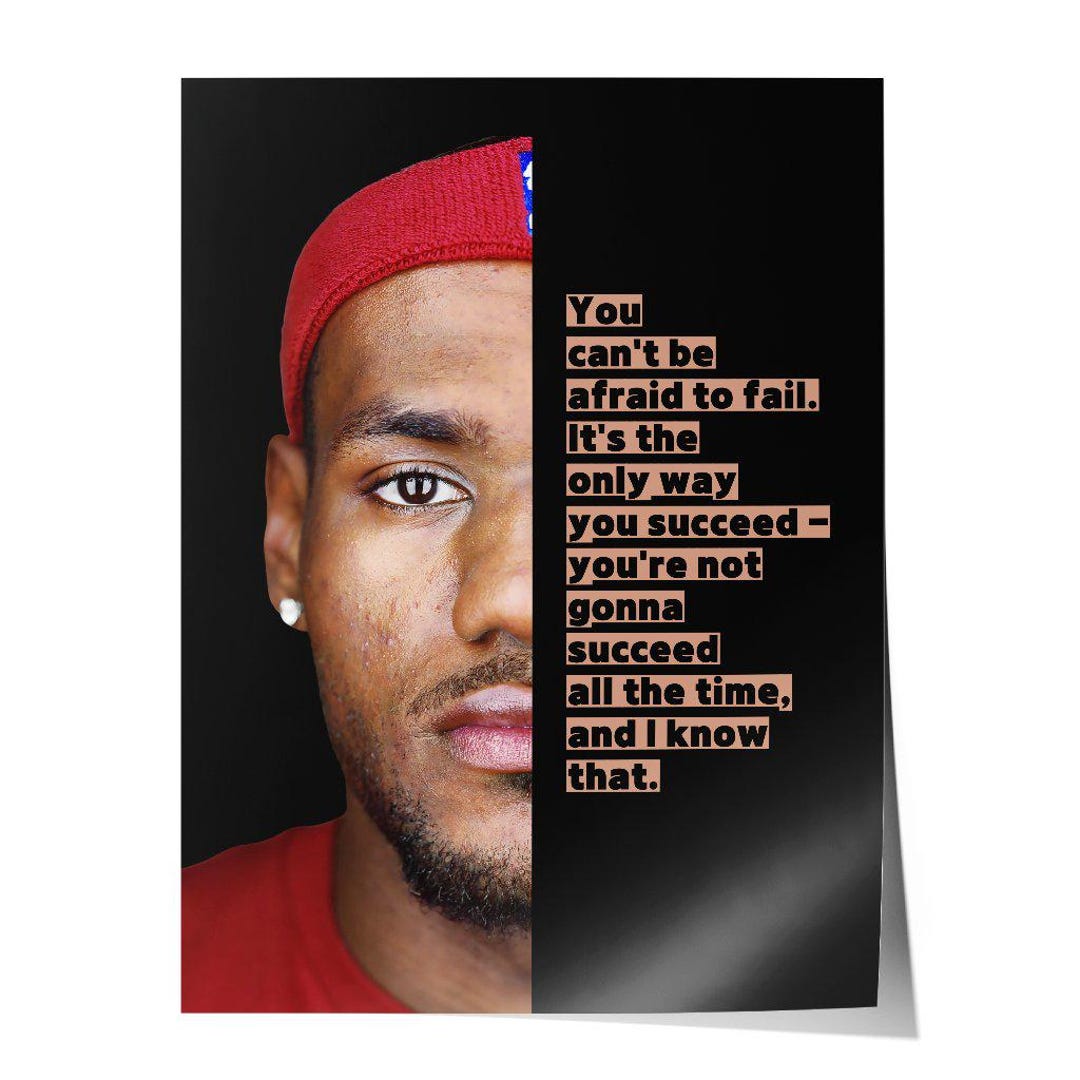 Lebron James Poster Motivational Wall Art for Office Decor Canvas ...