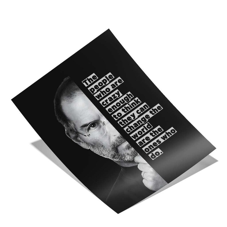 Steve Jobs Poster Motivational Wall Art for Office Decor Canvas Success ...