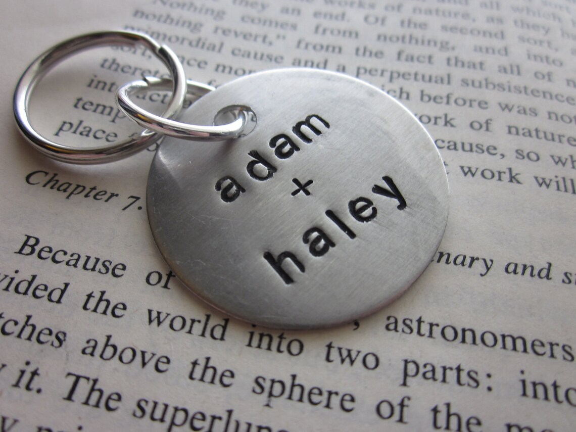The Stanley Key Chain Custom Message Hand Stamped Key Chain - Etsy