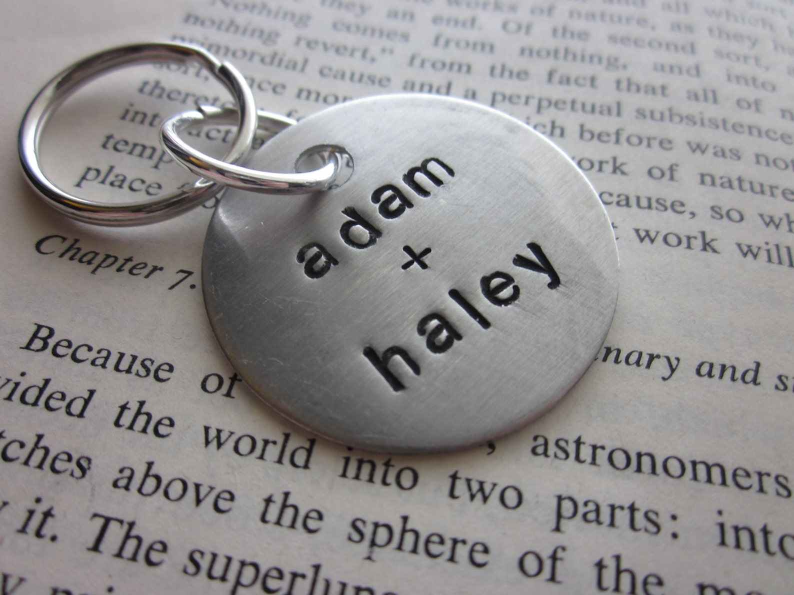 The Stanley Key Chain - Custom Message Hand Stamped Key Chain - Medium ...