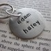 The Stanley Key Chain Custom Message Hand Stamped Key Chain Medium - Etsy