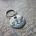 The Melvin Key Chain - CUSTOM Initials Monogram Keychain - Etsy