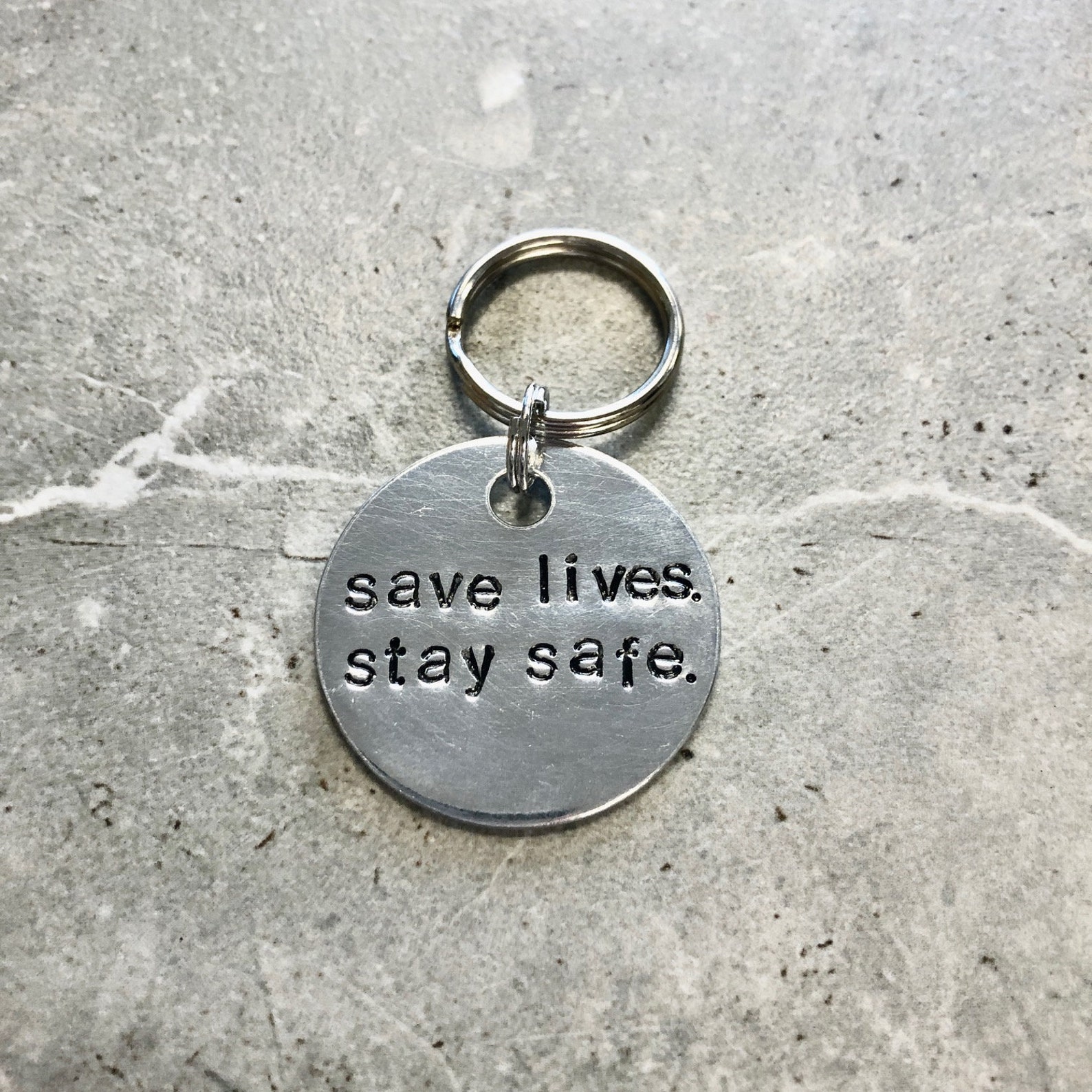 The Stanley Key Chain Custom Message Hand Stamped Key Chain - Etsy
