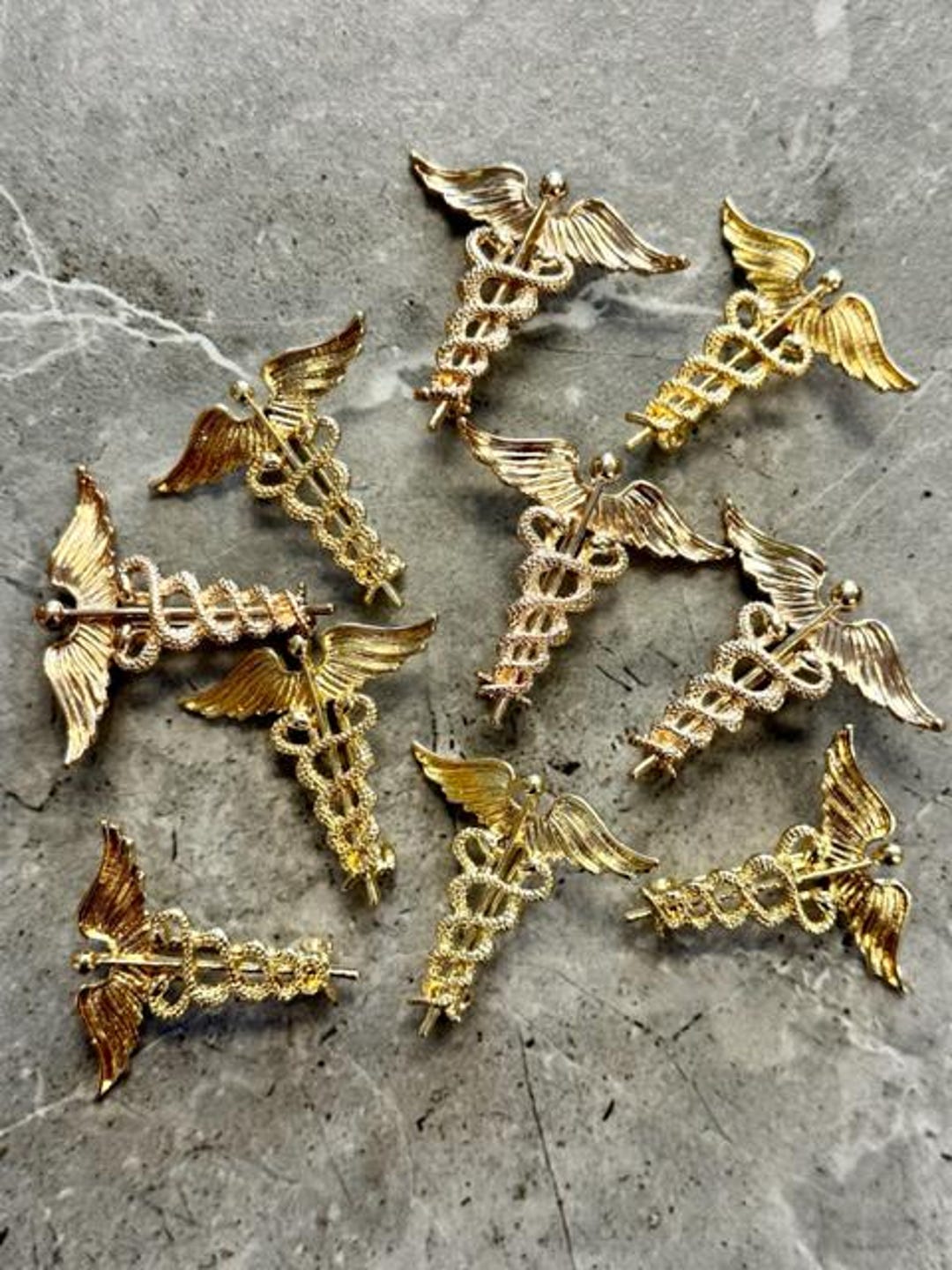 Gold Tone Medical Symbol Pin - Etsy