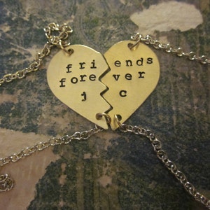 The Jeanette Bracelet Custom Broken Heart Bracelet Set - Etsy