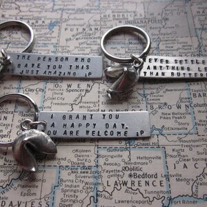The Renee Key Chain - Custom Fortune Cookie Key Chain - Etsy