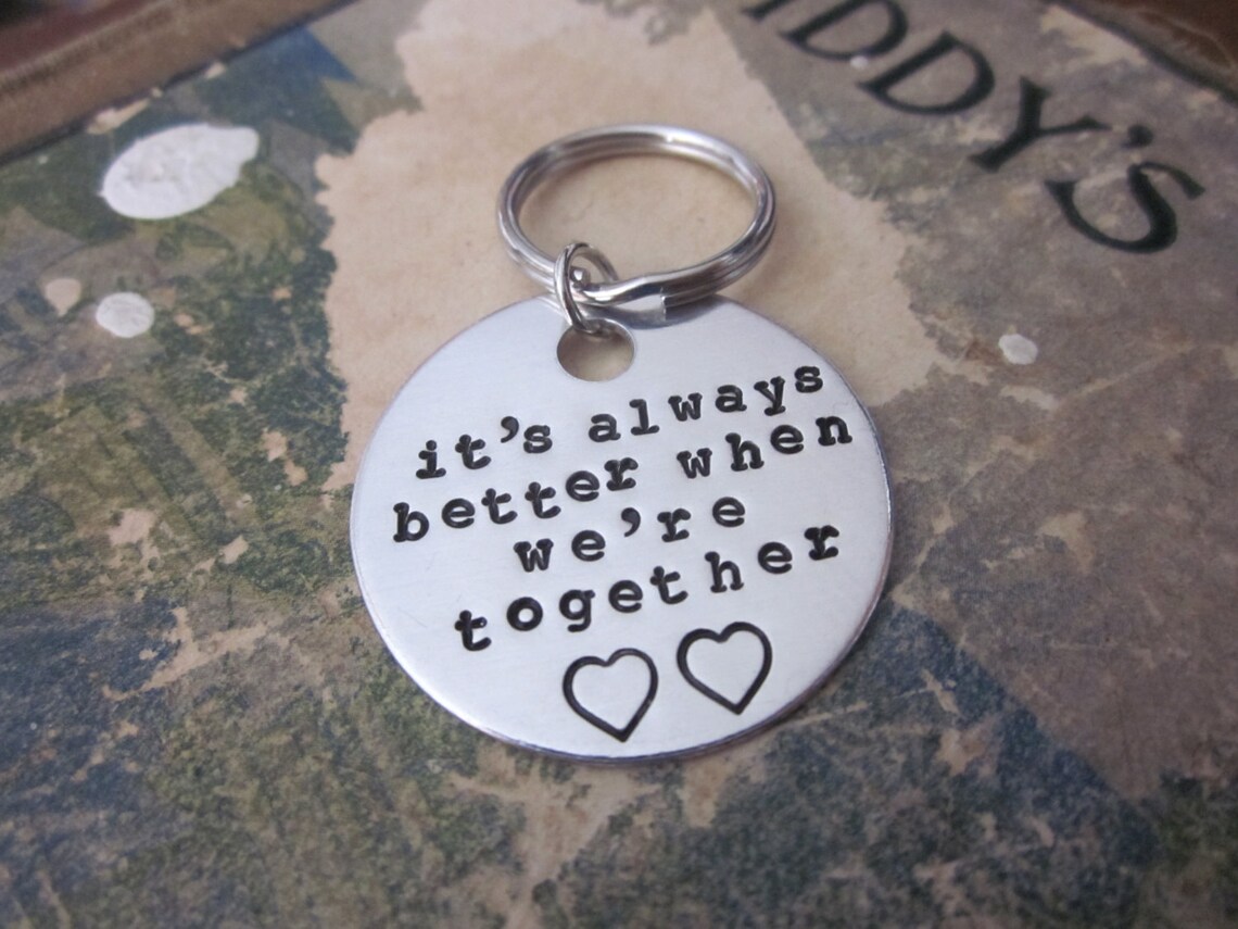 The Stanley Key Chain - Custom Message Hand Stamped Key Chain - Medium ...
