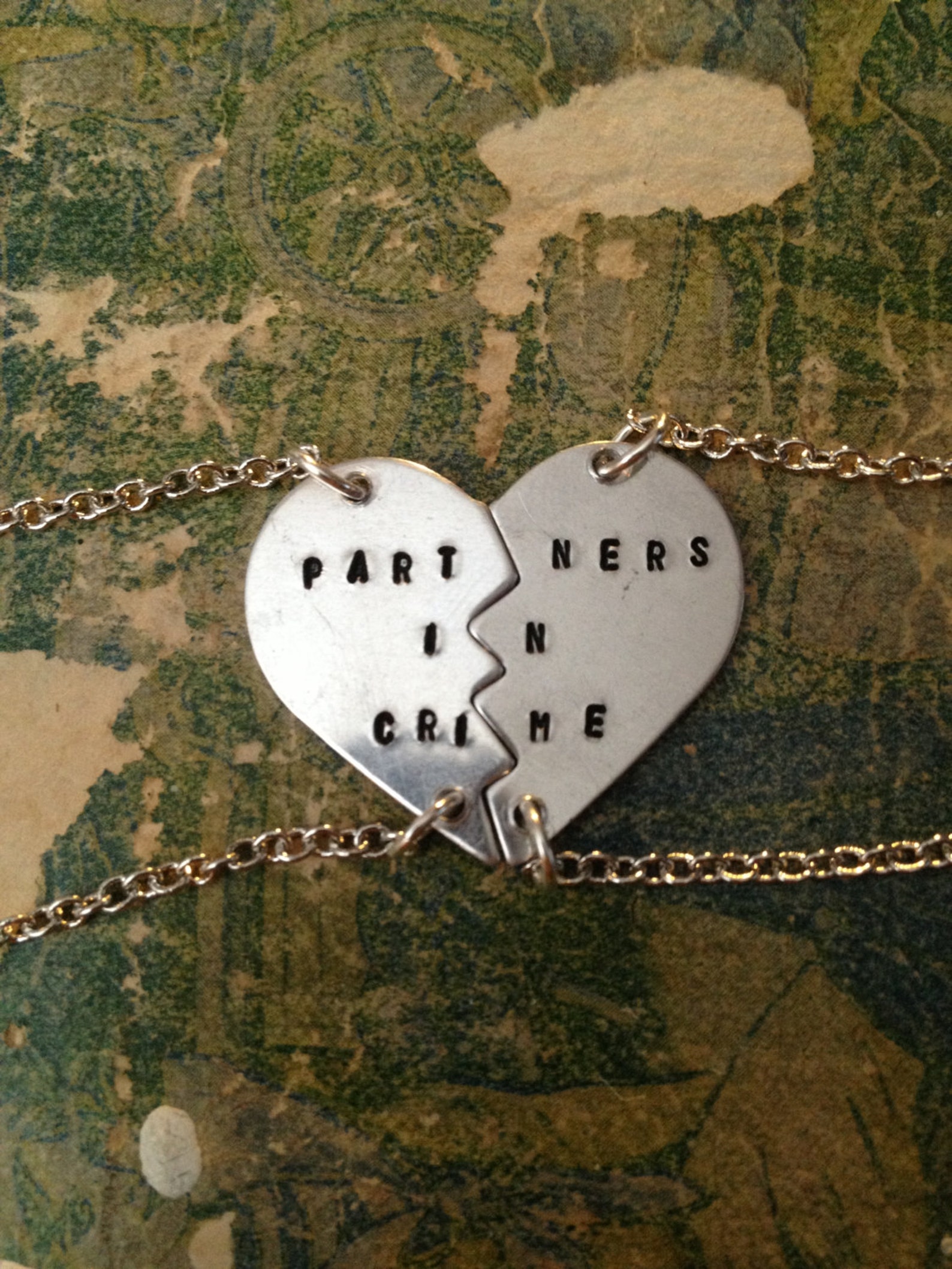 The Jeanette Bracelet Custom Broken Heart Bracelet Set | Etsy