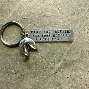 The Renee Key Chain - Custom Fortune Cookie Key Chain - Etsy