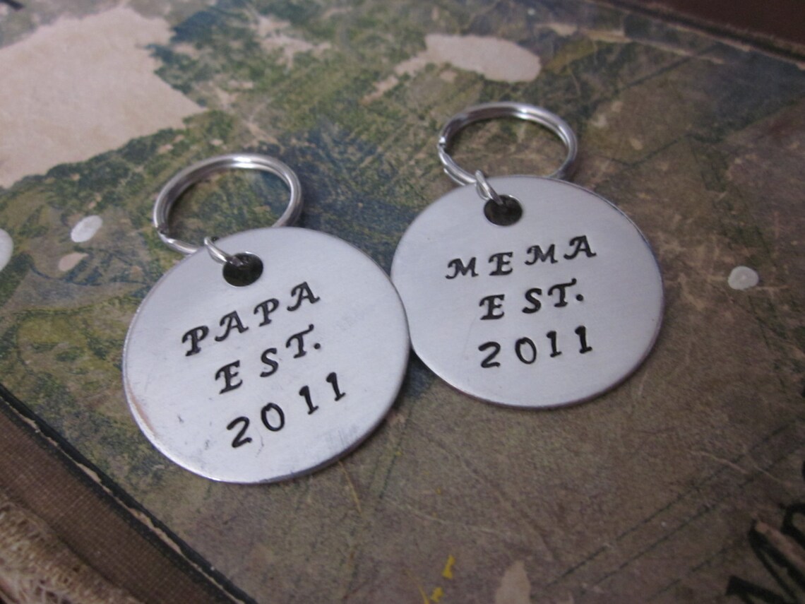 The Stanley Key Chain Custom Message Hand Stamped Key Chain - Etsy