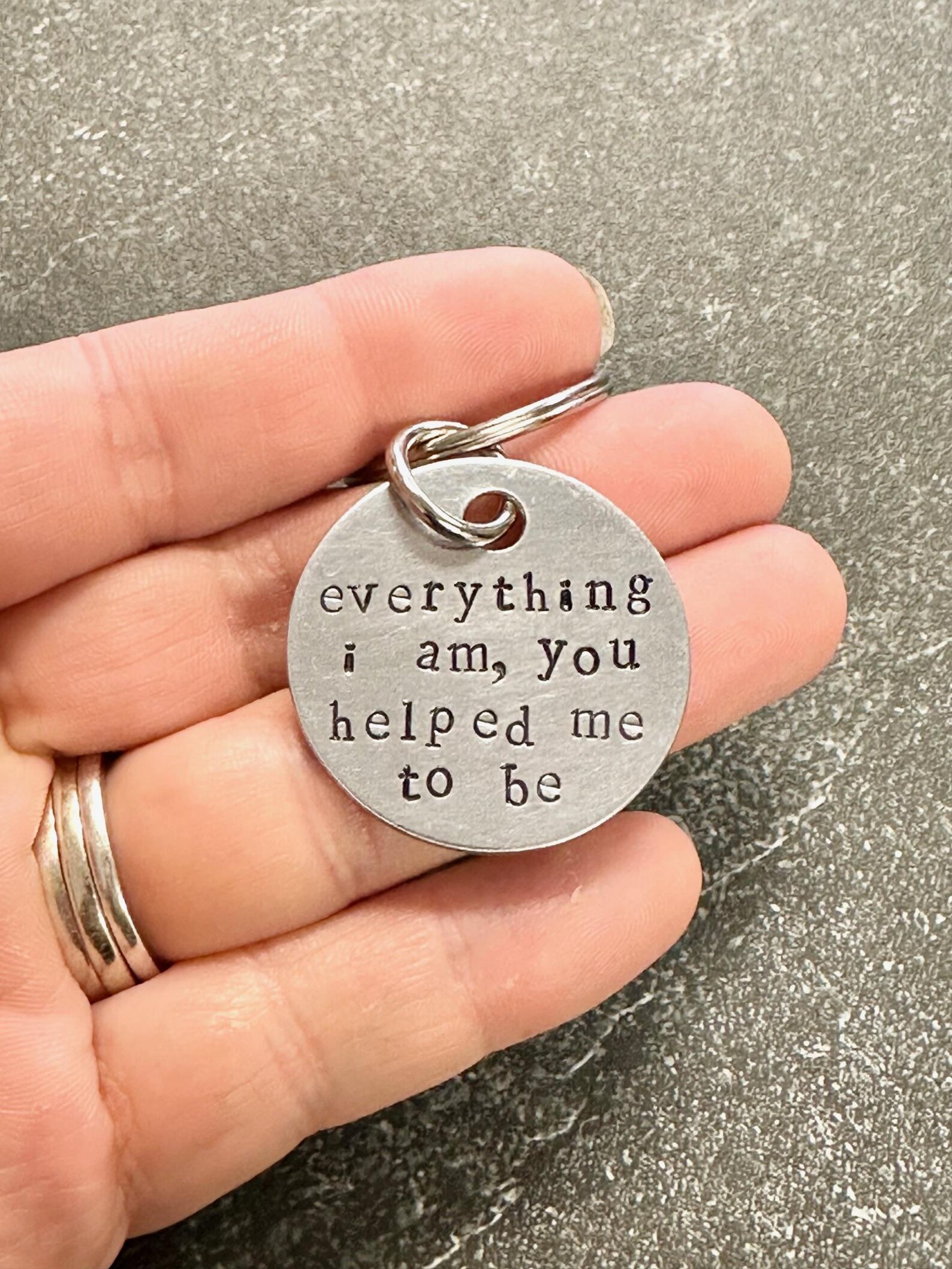 Everything I Am, You Helped Me to Be - Key Chain - Etsy