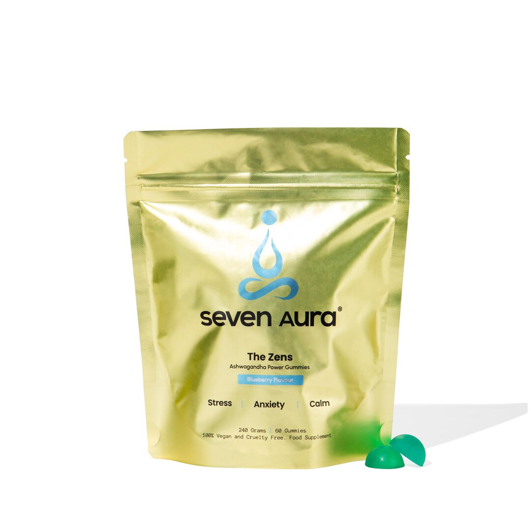Seven Aura Chakras Ashwagandha Mushroom Supplements Gummies. Sugar ...