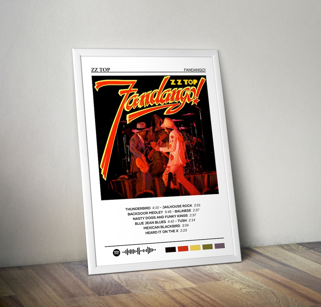 ZZ Top Poster Fandango Poster Album Poster Print Album Cover Poster ...