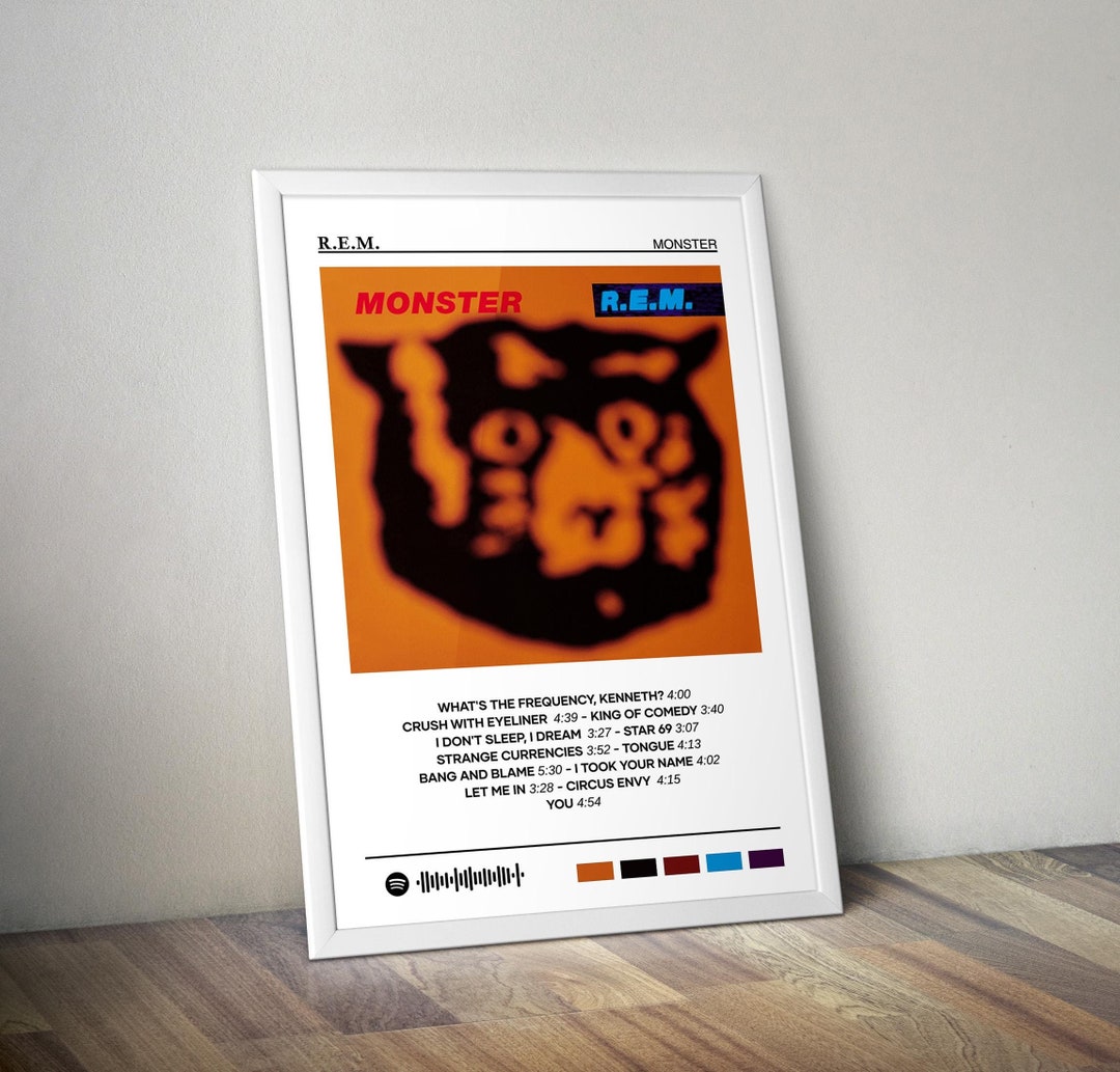 R.E.M. Poster Monster Poster Album Poster Print Album Cover Poster Rock ...