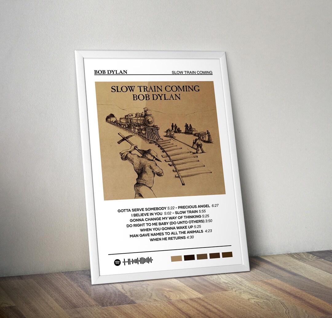 Bob Dylan Poster Slow Train Coming Poster Album Poster Print Album ...