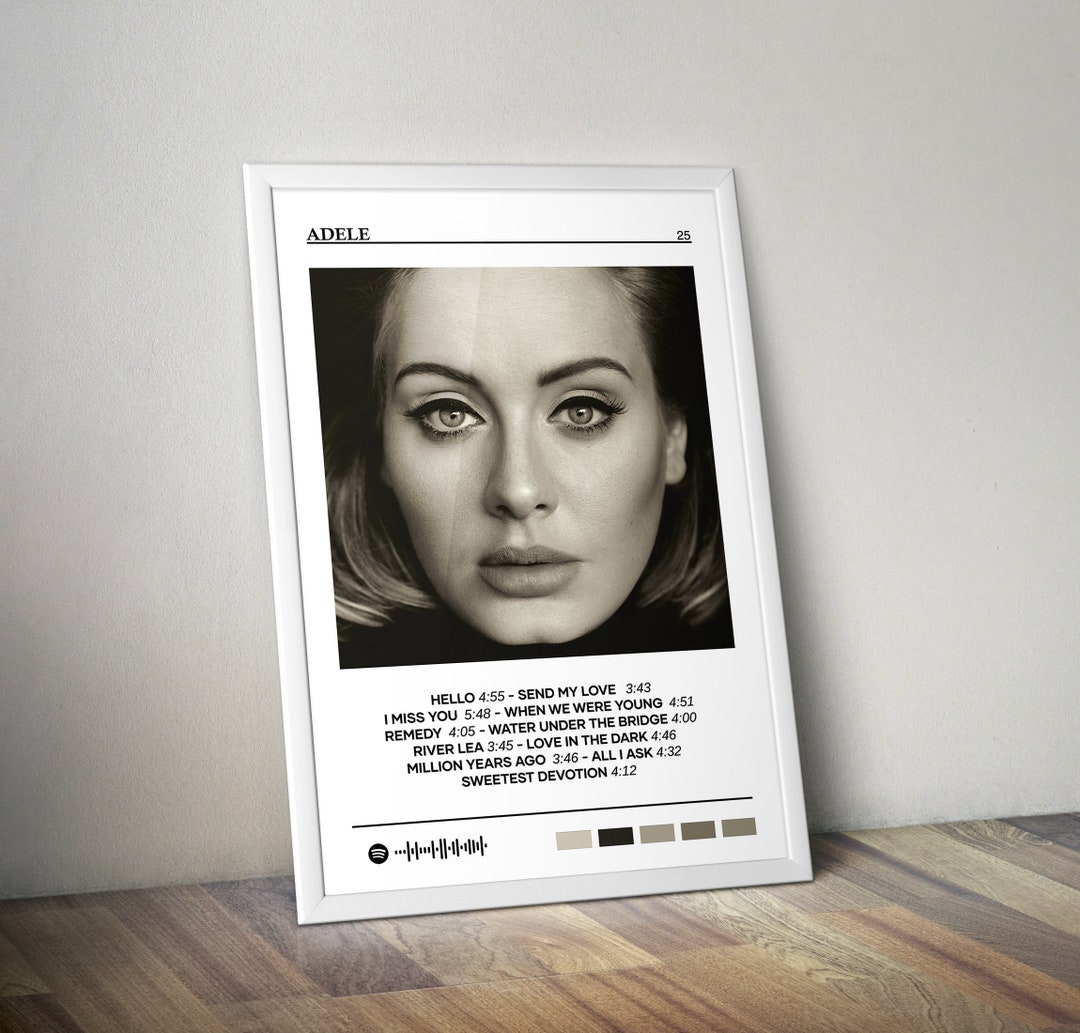 Adele Poster 25 Poster Album Poster Print Album Cover Poster Rock Music ...