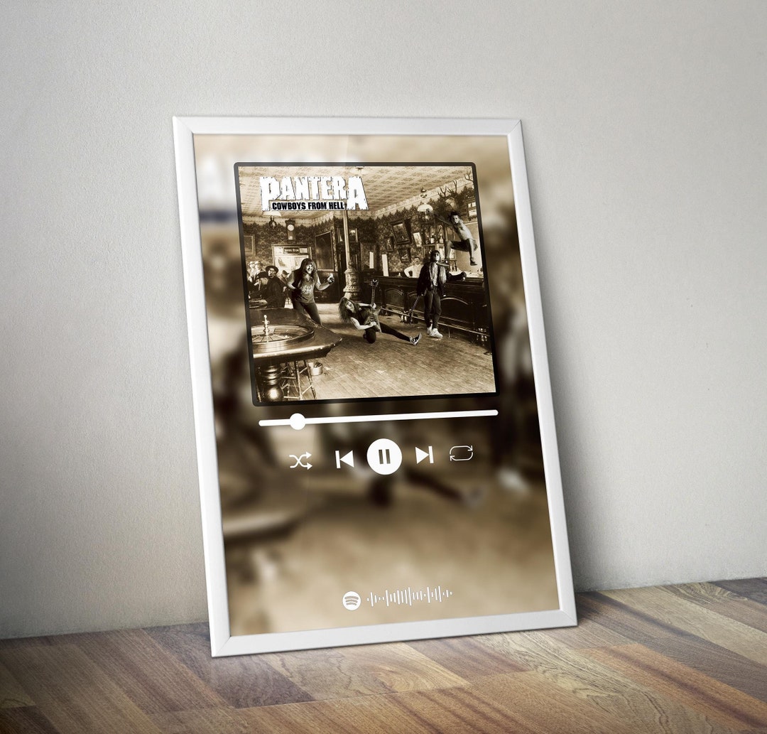 Pantera Poster Cowboys From Hell Poster Album Poster Print Album Cover ...