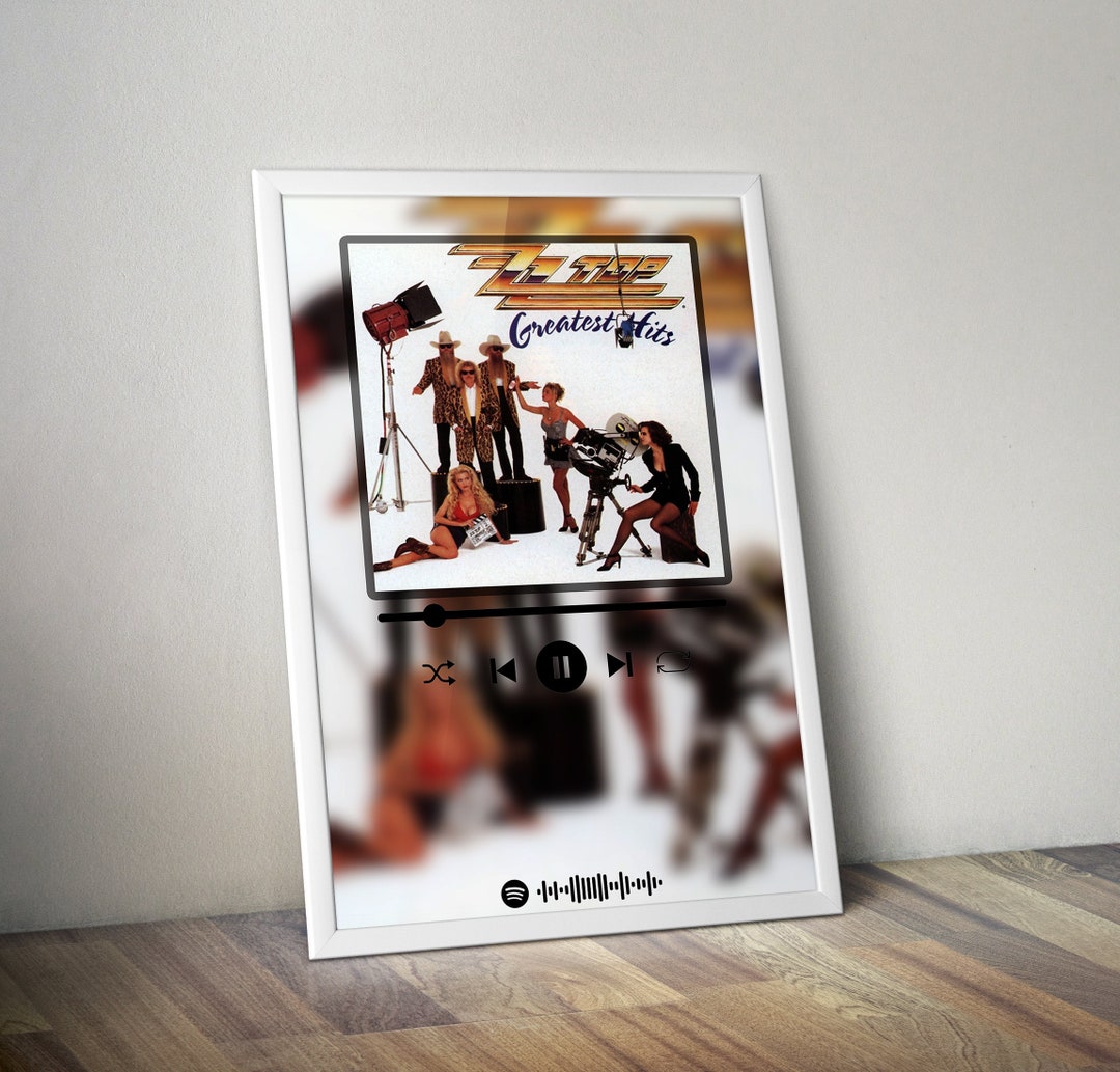 ZZ Top Poster Greatest Hits Poster Album Poster Print Album Cover ...