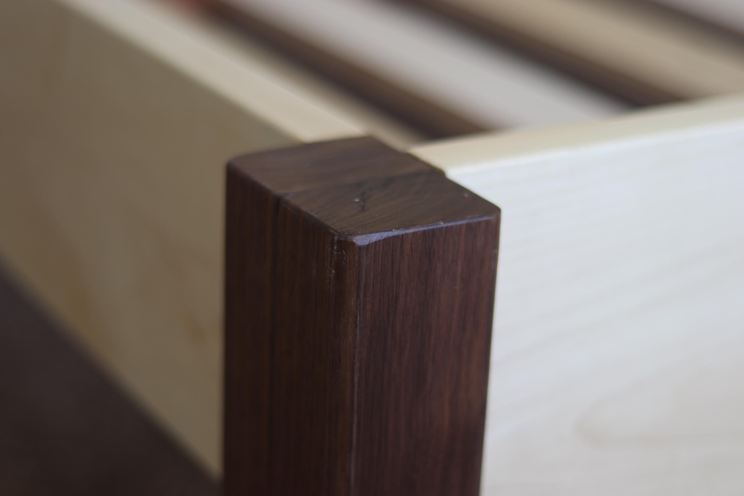 Walnut and Maple Bed Frame - Etsy