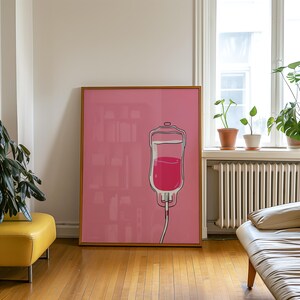 Iv Bag Medical Prints, Nurse Office Wall Decoration, Nursing Student ...