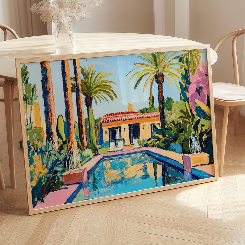 Tropical Summer Pool Print, Matisse Poolside Wall Art, Swimming Poster ...