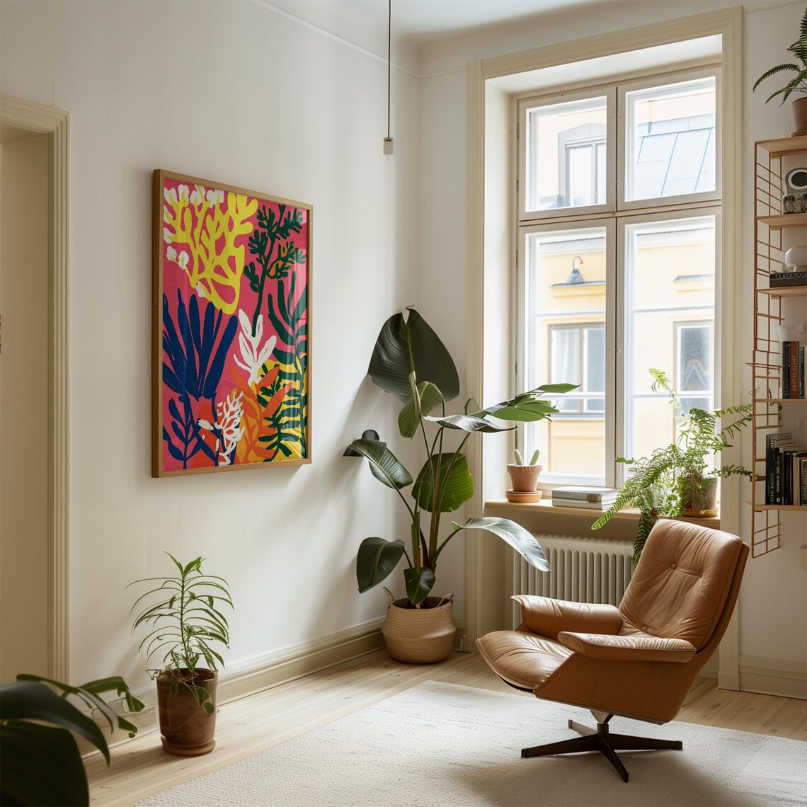 Matisse Coral Cut Out Print, Abstract Coral Reef Wall Art, Ocean ...