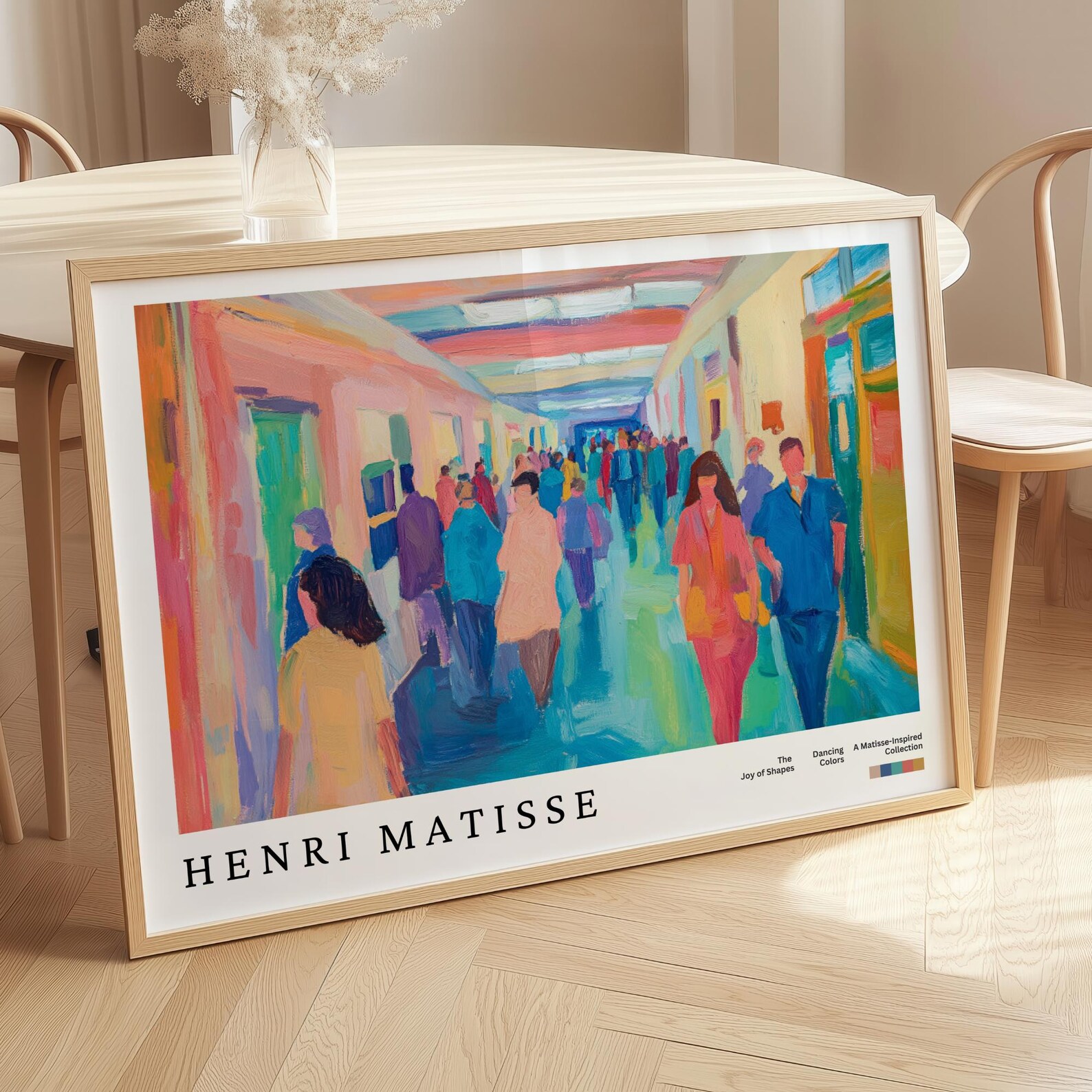 Busy Hospital Hallway Poster, Matisse Abstract Medicine Art, Medical ...