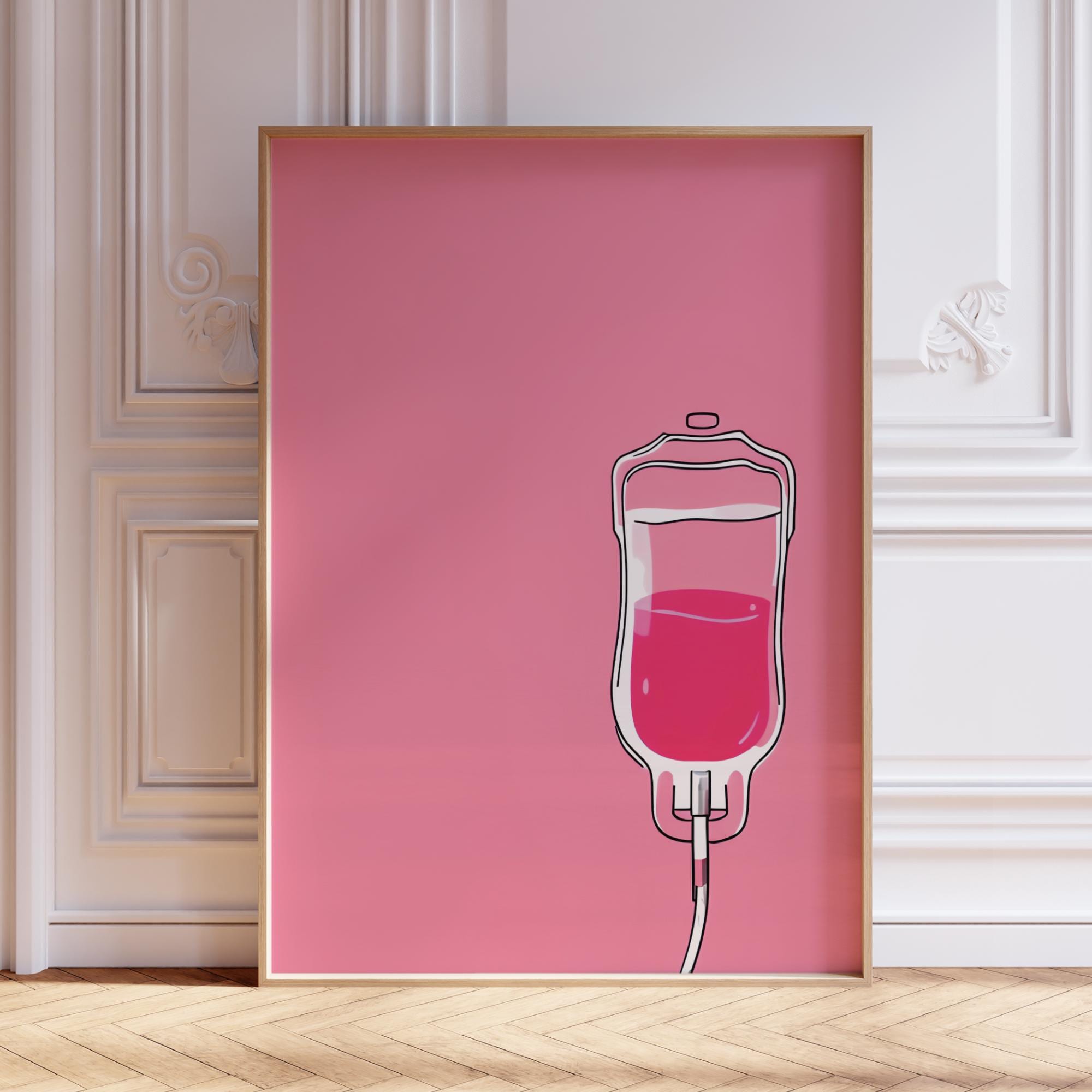 Iv Bag Medical Prints, Nurse Office Wall Decoration, Nursing Student ...