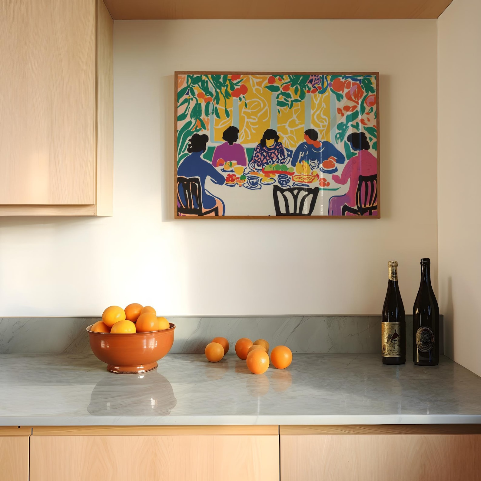 Henri Matisse Food Art, Minimalist Dinner Posters, Kitchen Dining Room ...