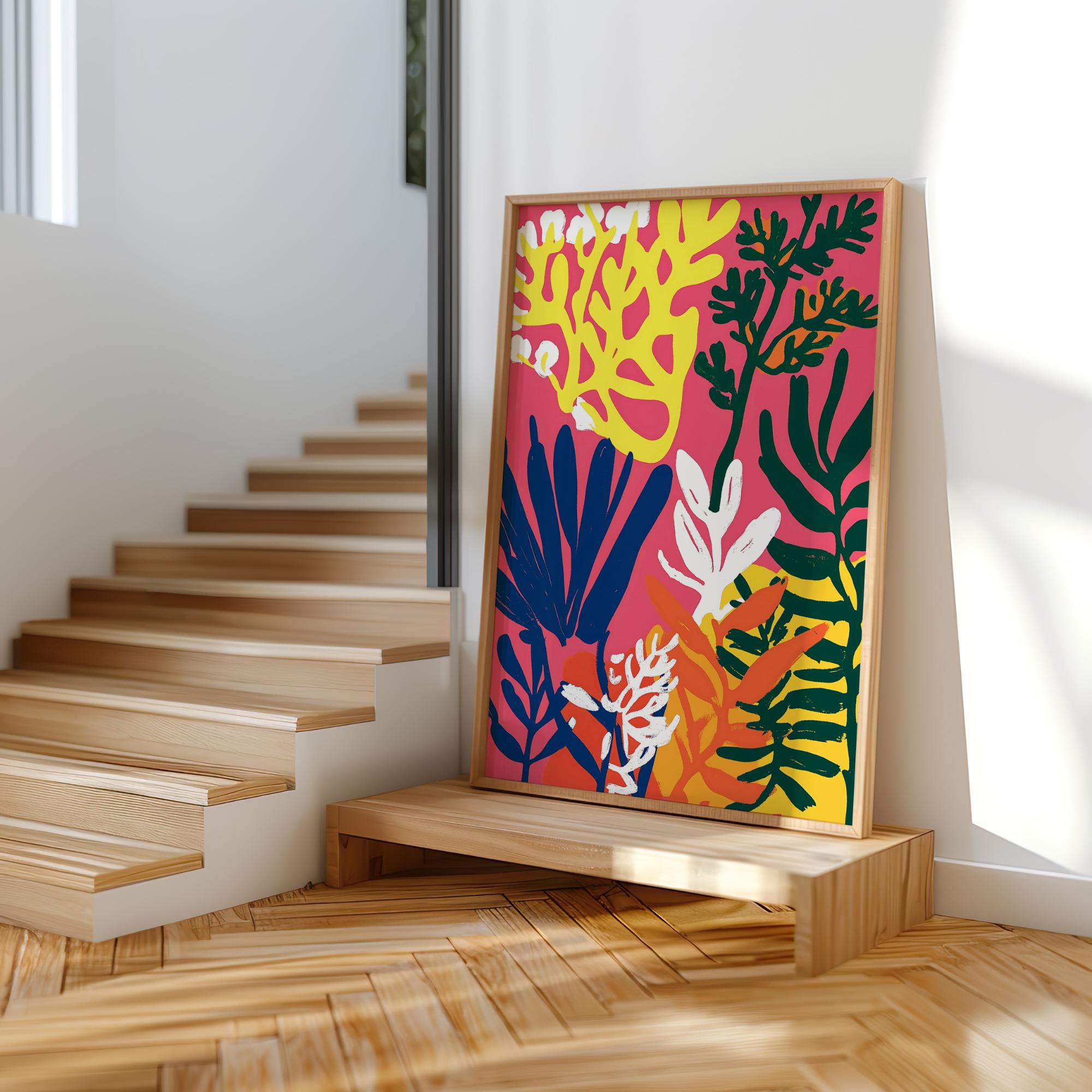 Matisse Coral Cut Out Print, Abstract Coral Reef Wall Art, Ocean ...