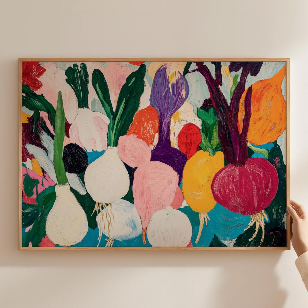 Matisse Style Veggie Poster, Printable Vegetable Wall Art, Foodie ...
