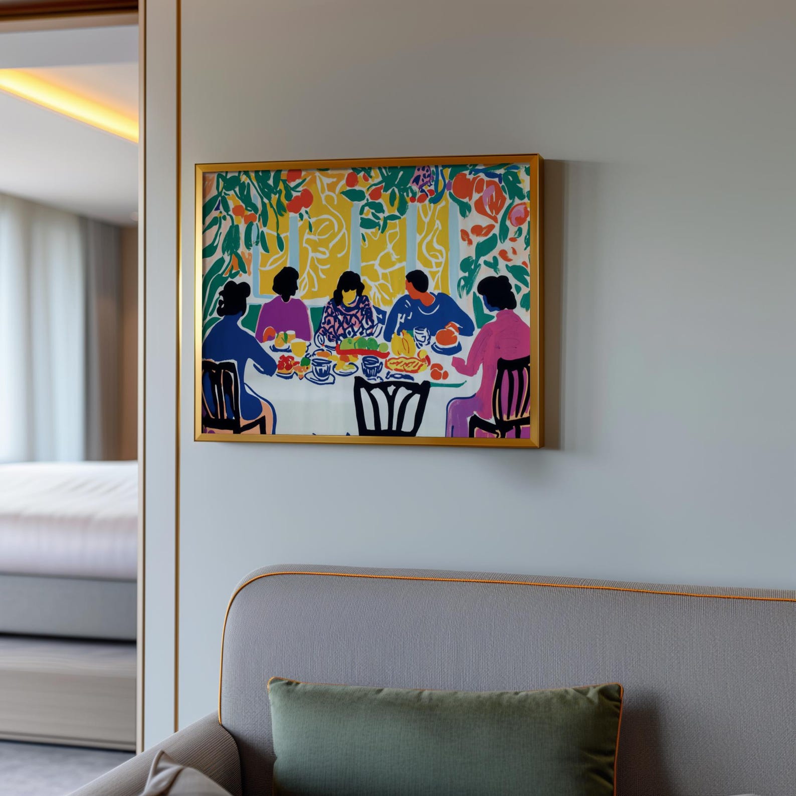 Henri Matisse Food Art, Minimalist Dinner Posters, Kitchen Dining Room ...