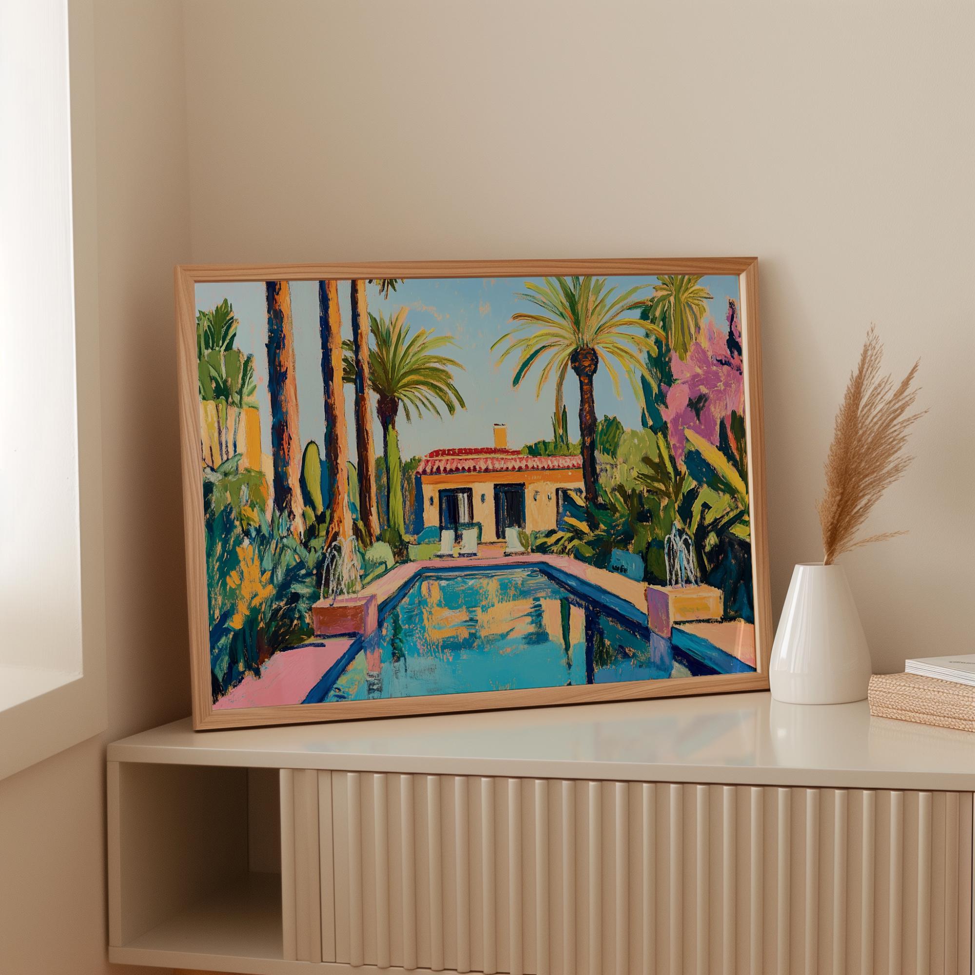 Tropical Summer Pool Print, Matisse Poolside Wall Art, Swimming Poster ...