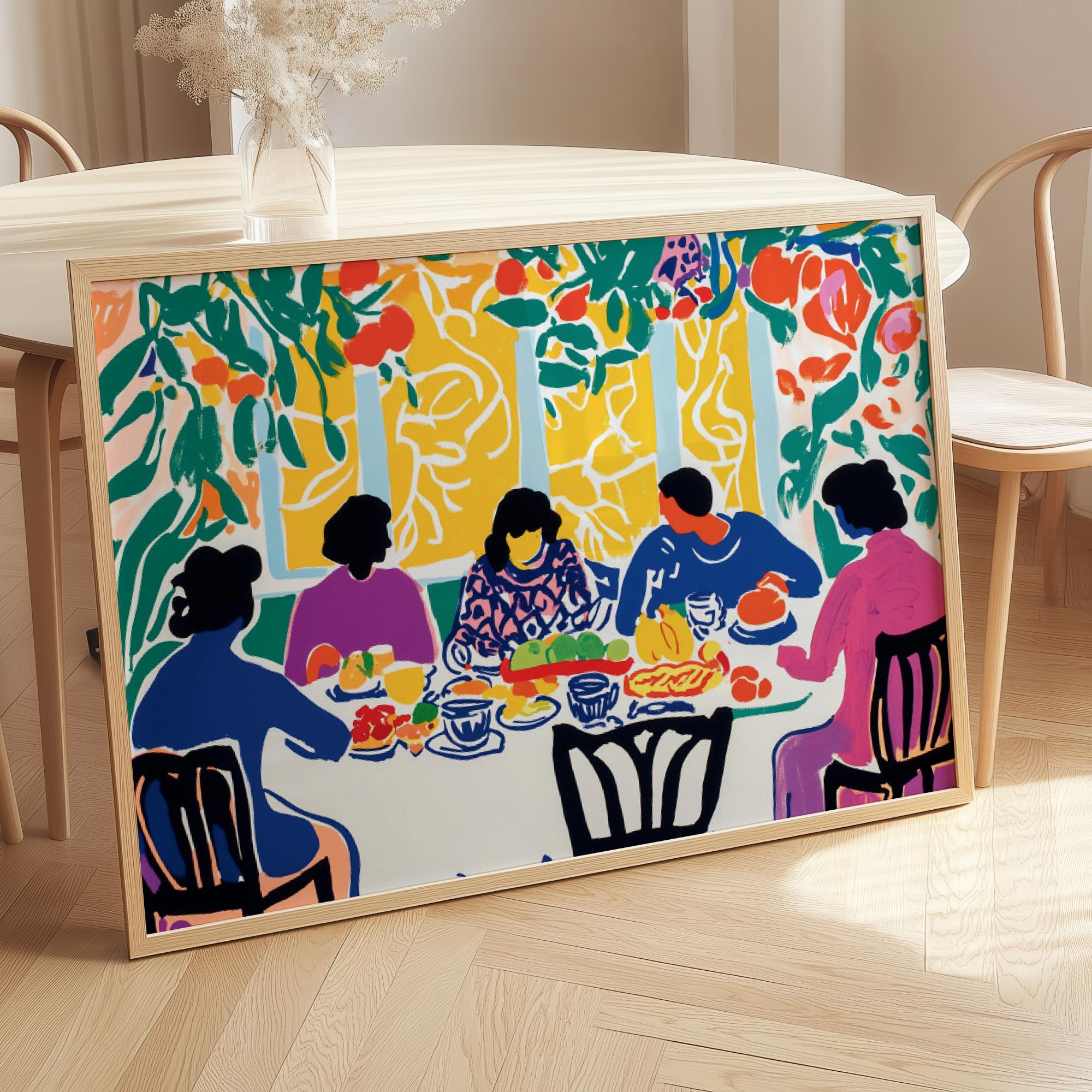 Henri Matisse Food Art, Minimalist Dinner Posters, Kitchen Dining Room ...