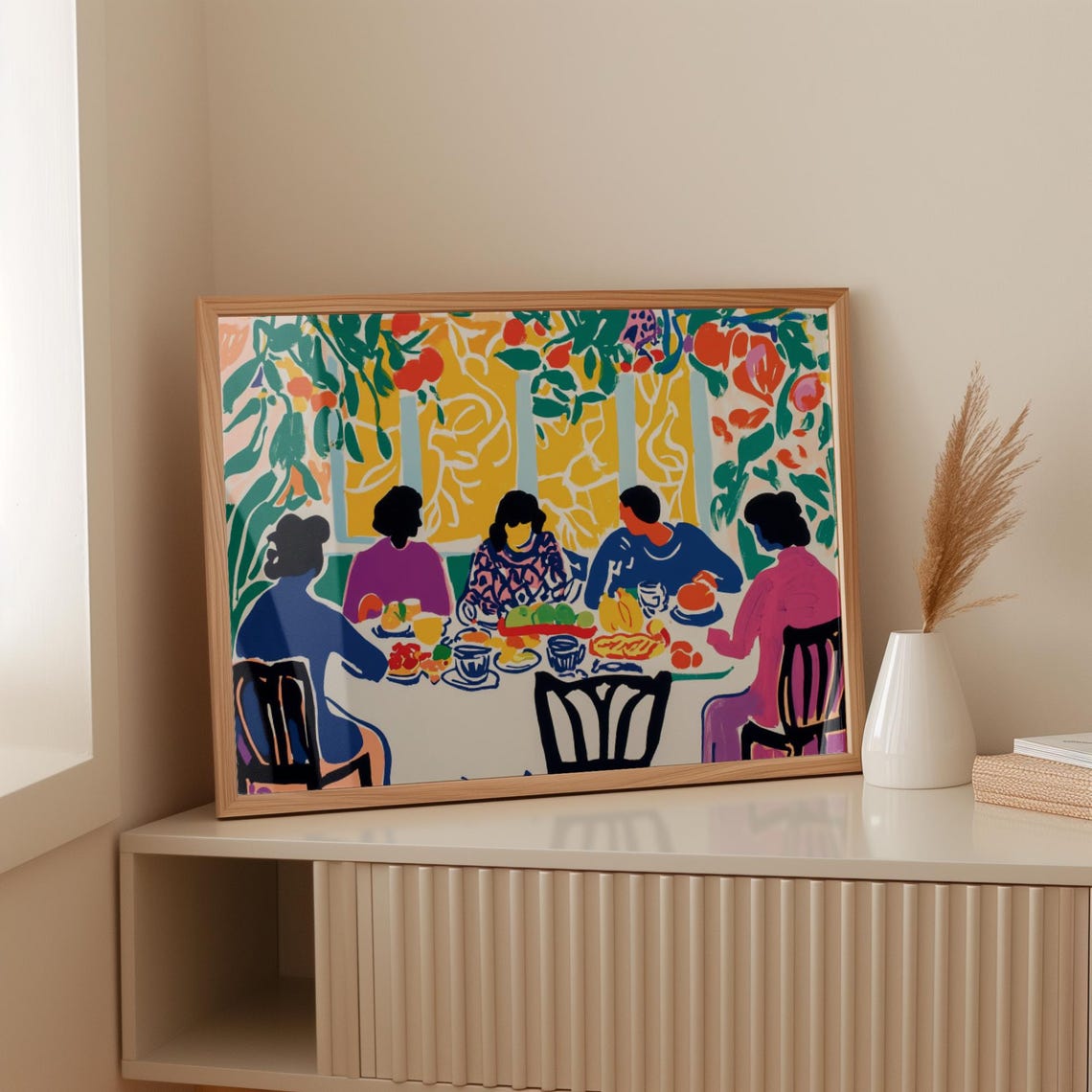 Henri Matisse Food Art, Minimalist Dinner Posters, Kitchen Dining Room ...