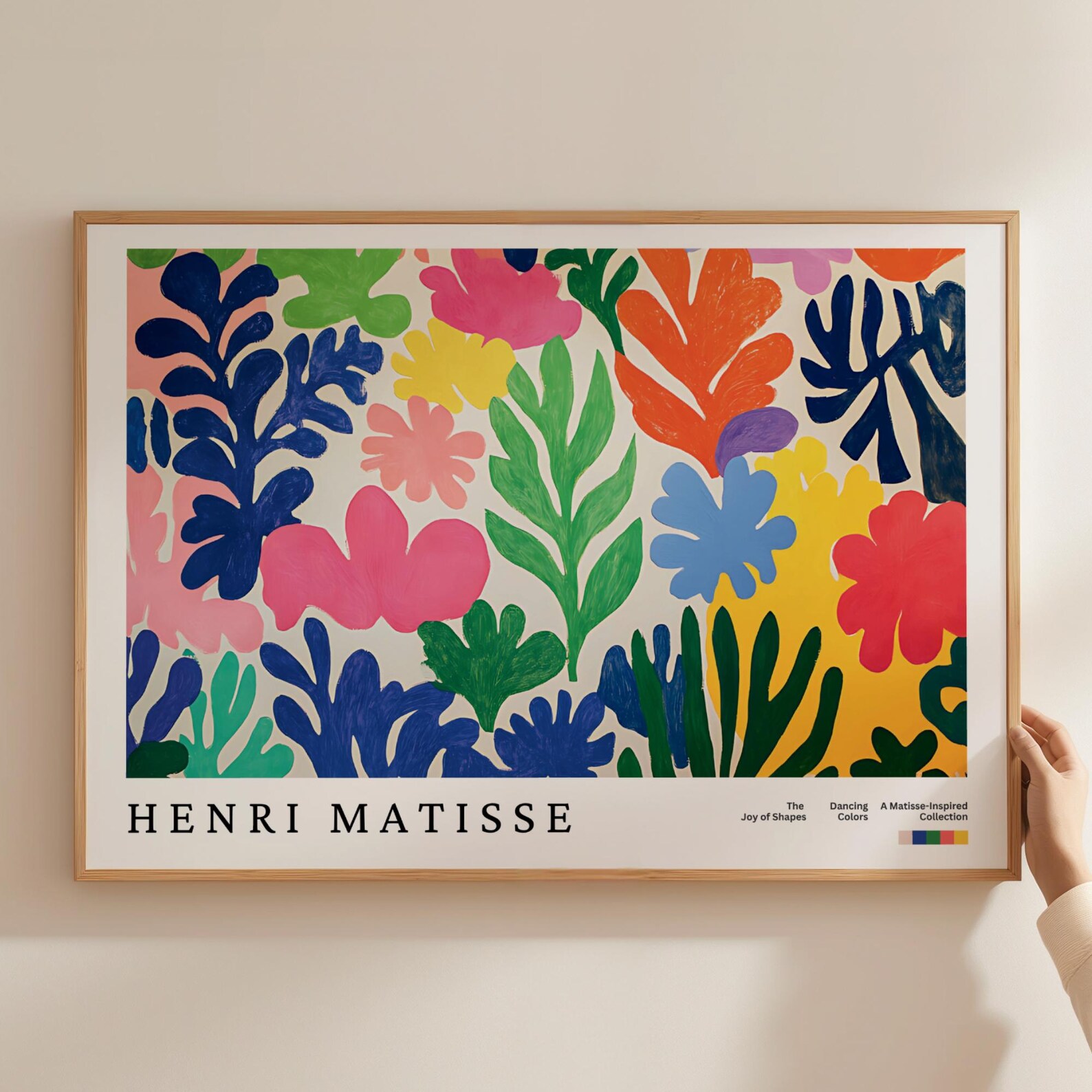 Colorful Botanical Cutouts Art, Abstract Leaf Plants Print, Plant ...