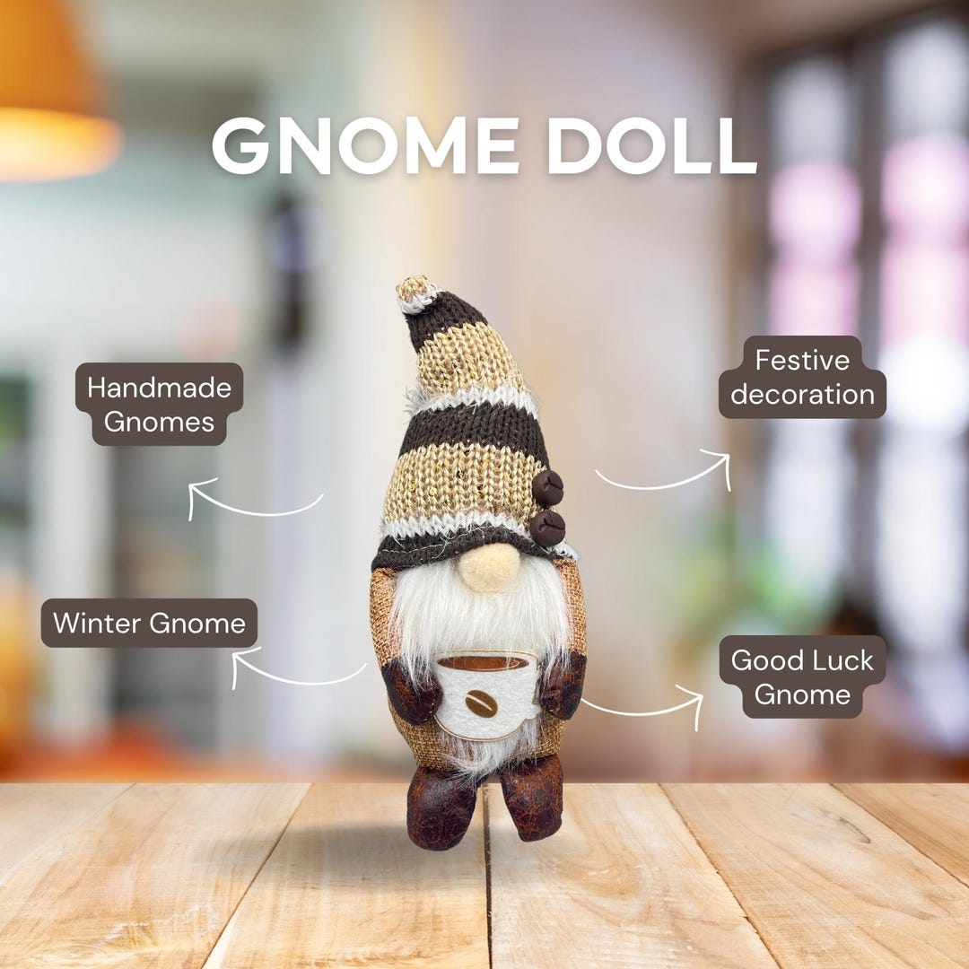 Mini Faceless Pygmy Winter Gnome Doll Handmade Scandinavian Christmas ...