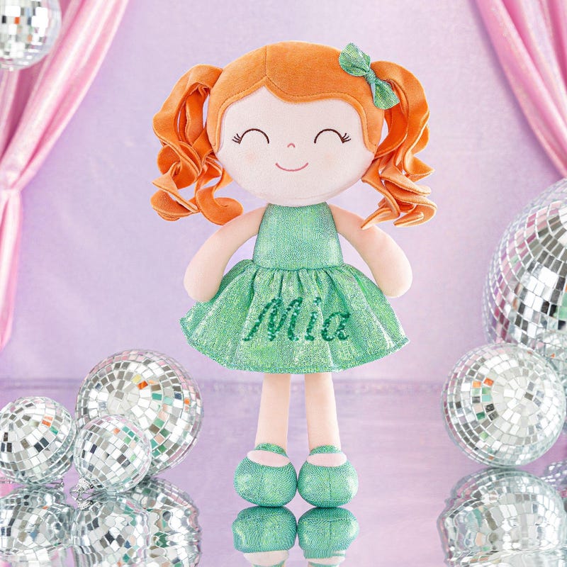 Plush Baby Doll Red Hair - Etsy UK