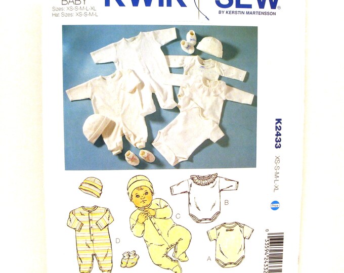 Kwik Sew 2433 Kwik Sew Pattern Baby Romper Pattern Baby Clothes Sewing ...
