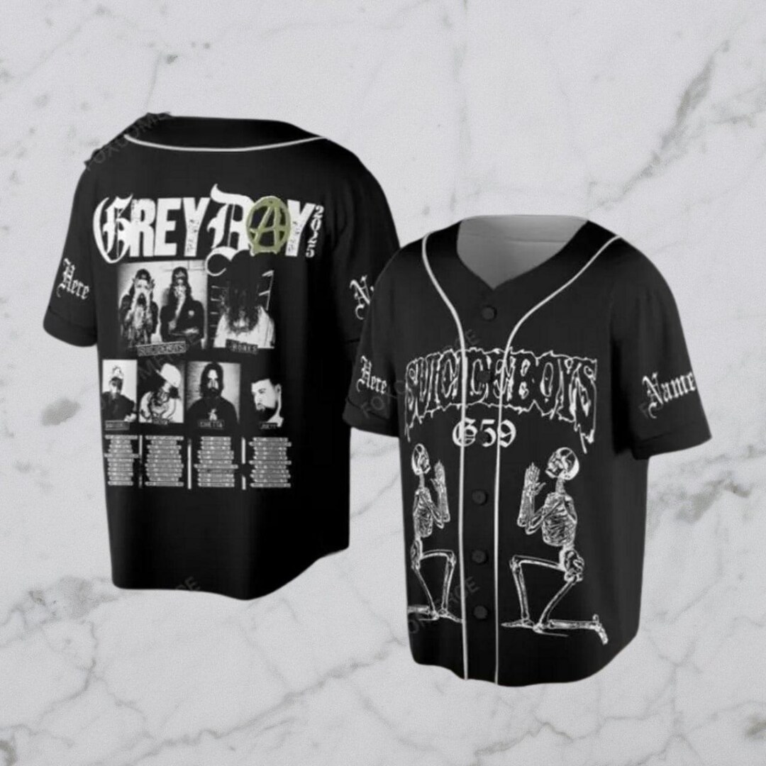 Suicideboys Grey Day 2025 Baseball Jersey: G59 Music Tour Merch - Etsy